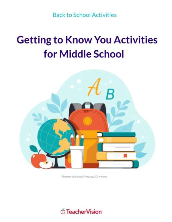 Get To Know You Questions For Middle Schoolers TeacherVision