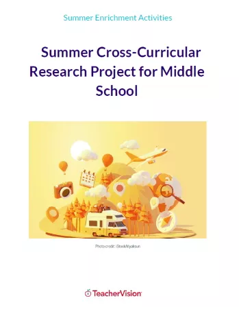 Fun Project for Summer Slide - Research Project for Grades 5-8 ...