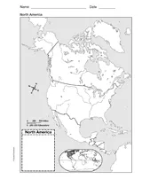 For 3rd Grade Map Of North American Continent
